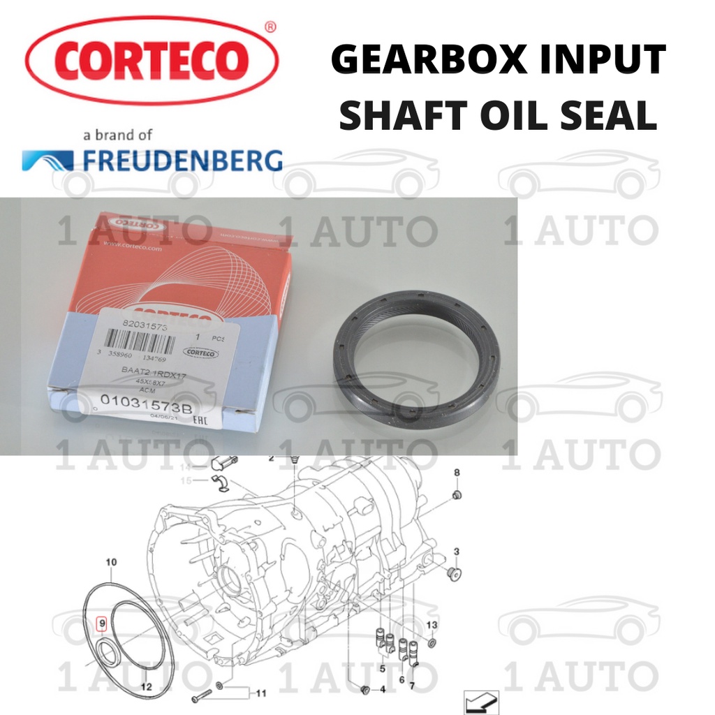 CORTECO GERMANY TORQUE CONVERTOR OIL SEAL BMW E87 E90 E92 E93 E60 E63 E64 E66 F01 F02 E83 E84 ...