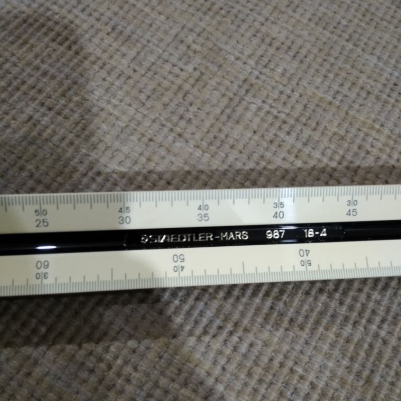 SCALE RULER Staedtler Mars Technical Triangular Reduction Scale Ruler ...