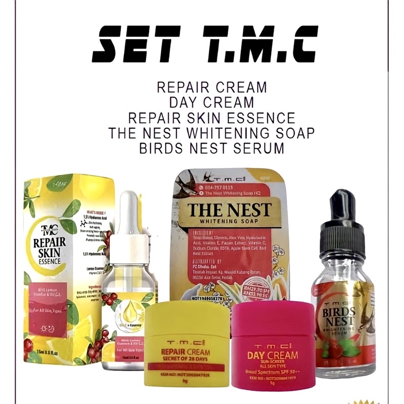 T M C ORIGINAL🔥 Kulit Cantik Siang Malam TMC Repair Cream Original ...