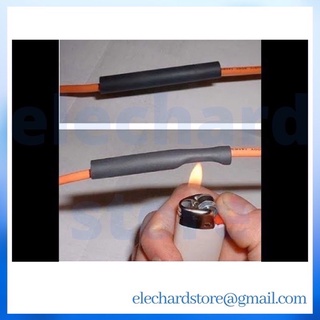 1 Meter Heat Shrink Tube Heat Shrinkable Sleeving Black Color 25mm 30mm ...