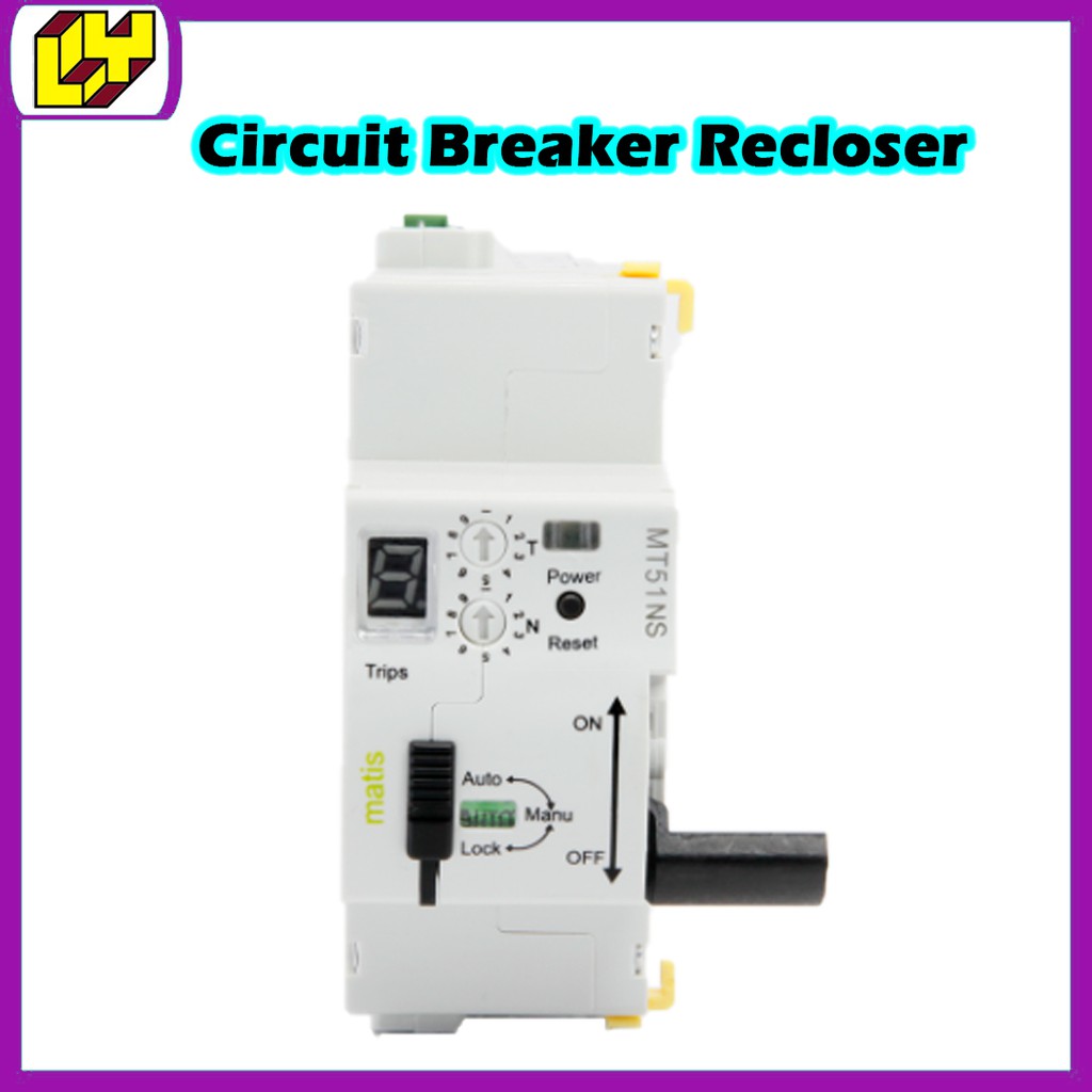 Matis MT51NA Miniature Circuit Breaker Auto Recloser (Auto Turn On ELCB ...