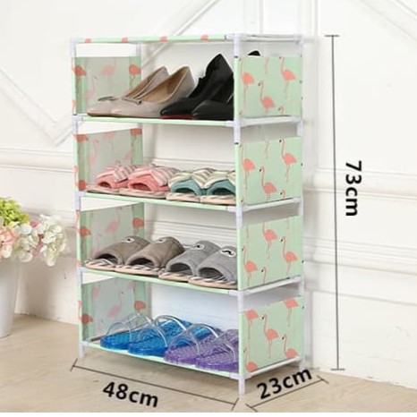 Rs MOTIF SHELF Shoe rack 5 tier rack Disassembled rack Practical rack ...