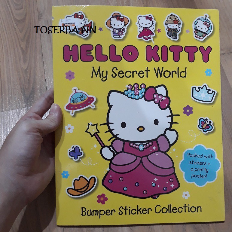 Hello KITTY SECRET WORLD, sticker book, activity sticky book, activity ...