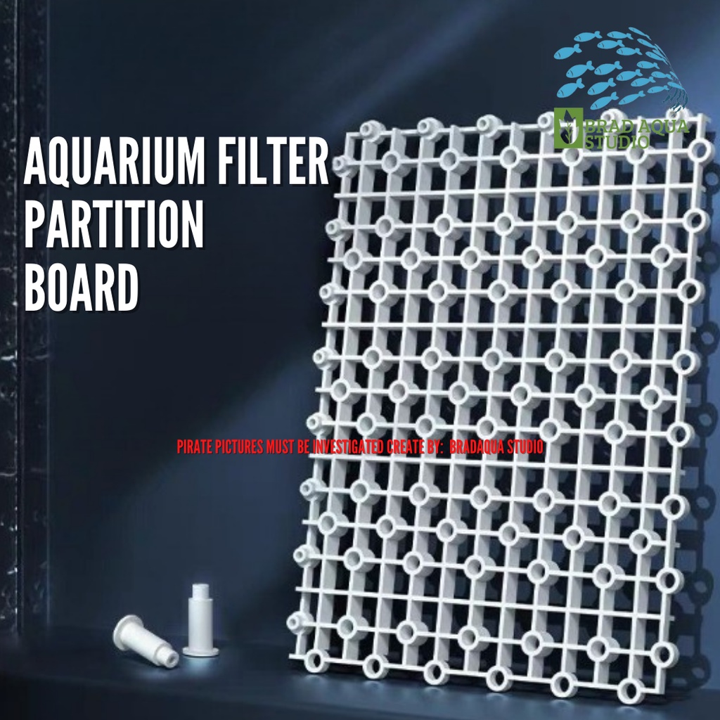 AQUARIUM Filter Partition Board Aquarium Net Fish Tank Plastic ...