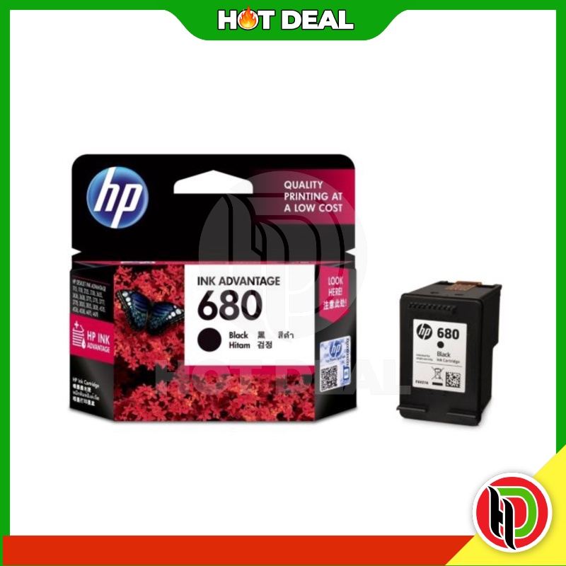 Hotdeal HP 680 Genuine Black Original Ink Advantage Cartridge - 8.5ml ...