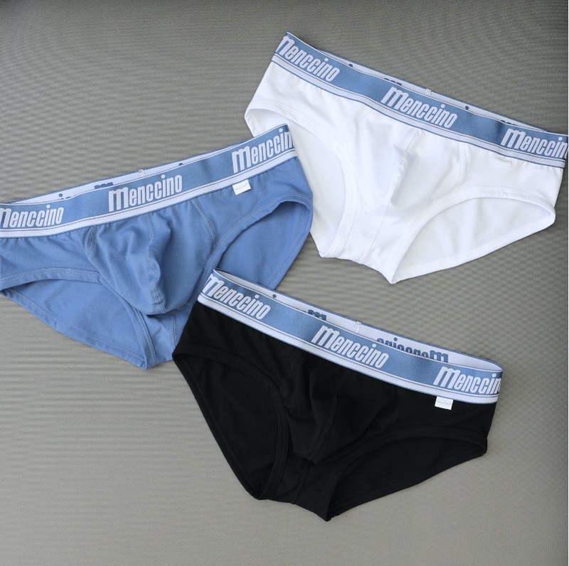 MENCCINO Men Cotton Briefs Trendy Men's Tight Underwear Pure Cotton ...