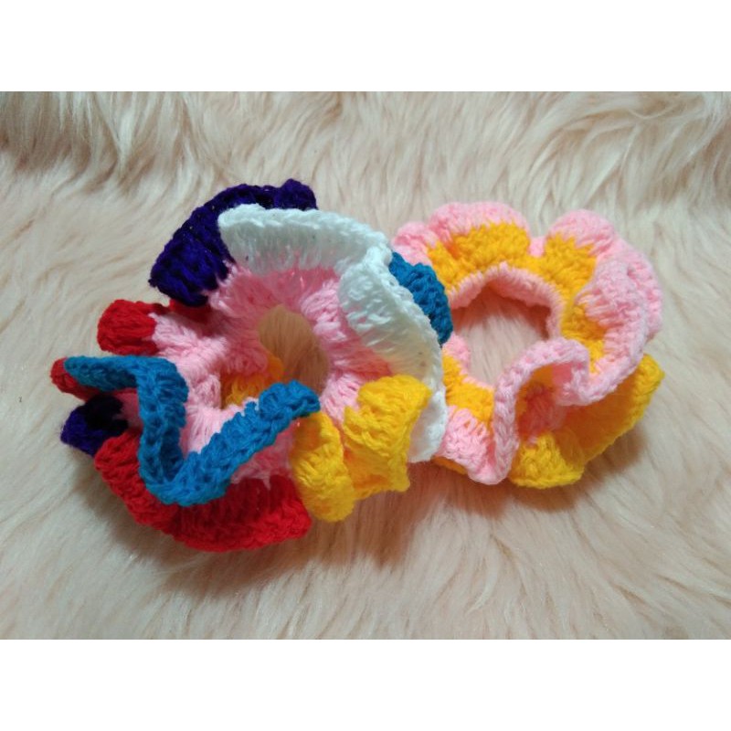 Double Layered Crocheted Scrunchie | Sashary | Shopee Malaysia