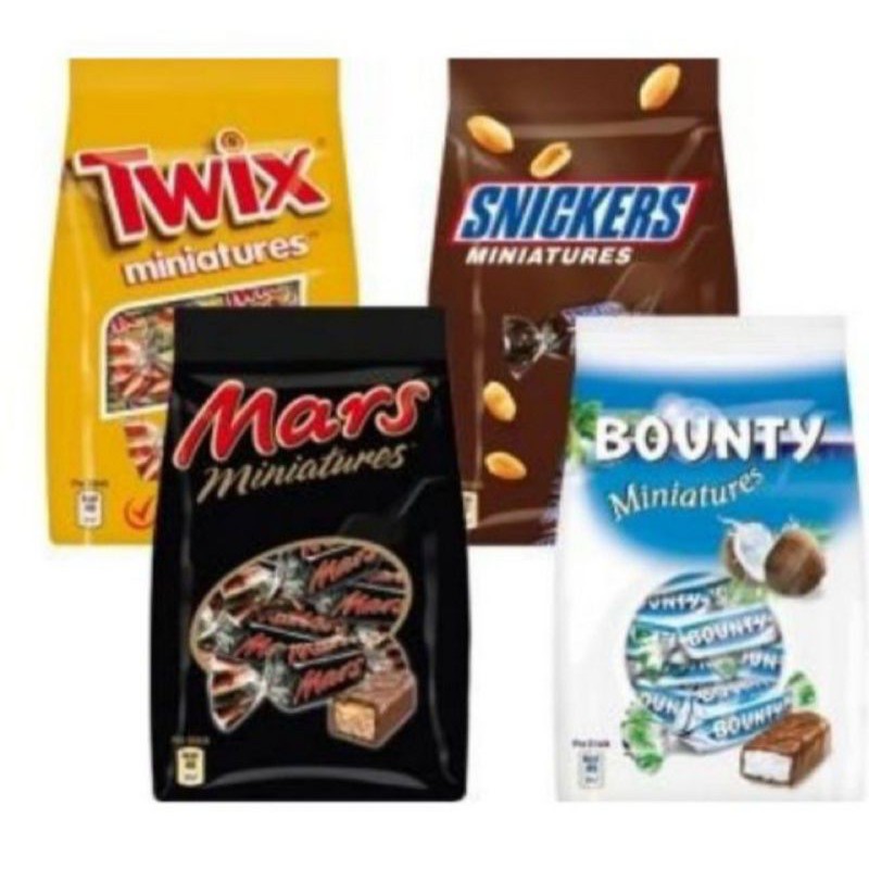 🔥🍫MARS SNICKER BOUNTY TWIX MINI MINIATURE CHOCOLATE IMPORT 🍫🔥 | Shopee ...