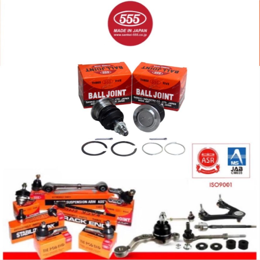 SB-3841 555 Sankei Japan Ball Joint Set Top Upper for Toyota Prado ...