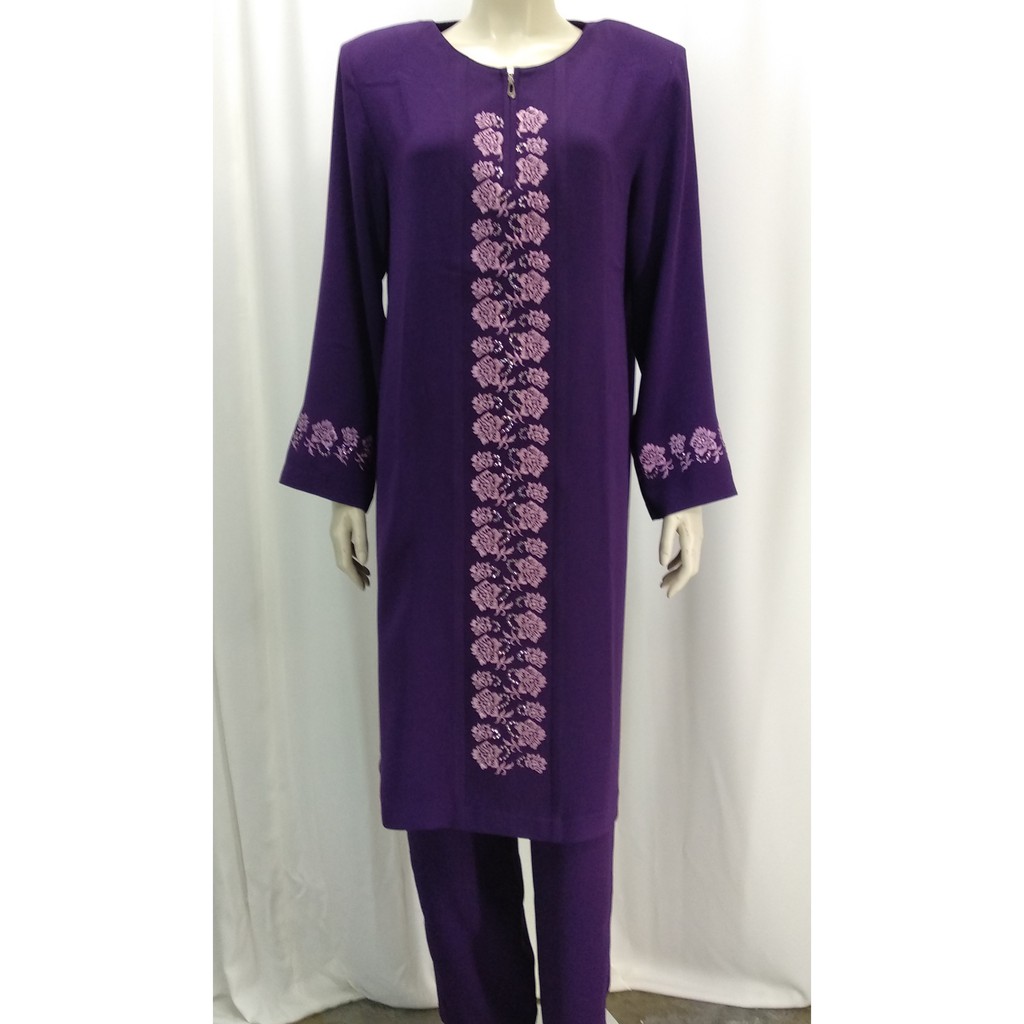 Jubah Seluar Mini Jubah Muslimah Sulam Embroidery 8576 | Shopee Malaysia