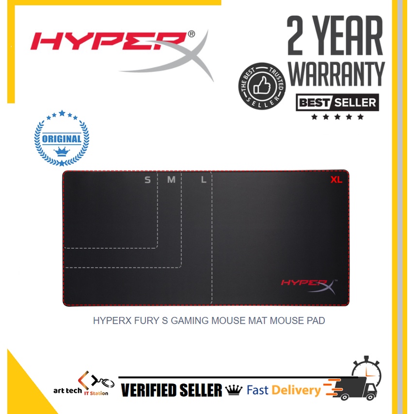 HYPER-X HYPERX FURY S GAMING MOUSE MAT MOUSE PAD ( MEDIUM, LARGE, XL ...