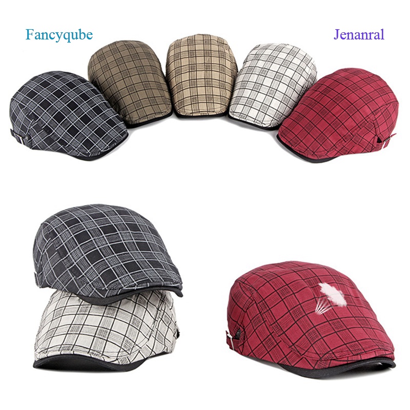 FANCY British Style Autumn Winter Men Berets Cap Fashion Flat Caps For ...