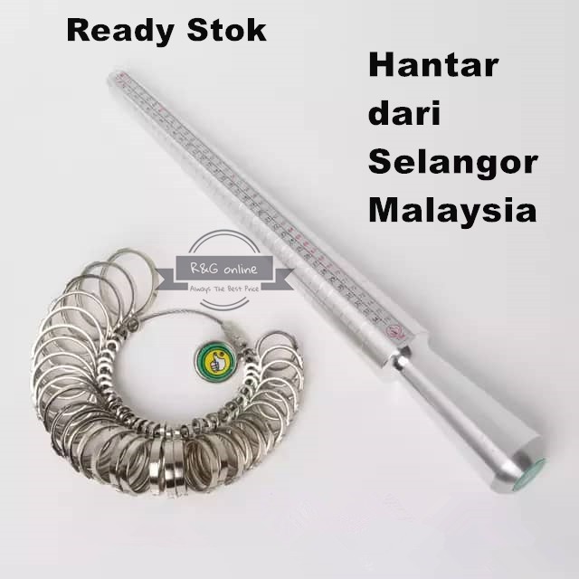 Ring Sizer Set/ Ring Sizer Stick Ring Measuring Stick + Finger Ring ...
