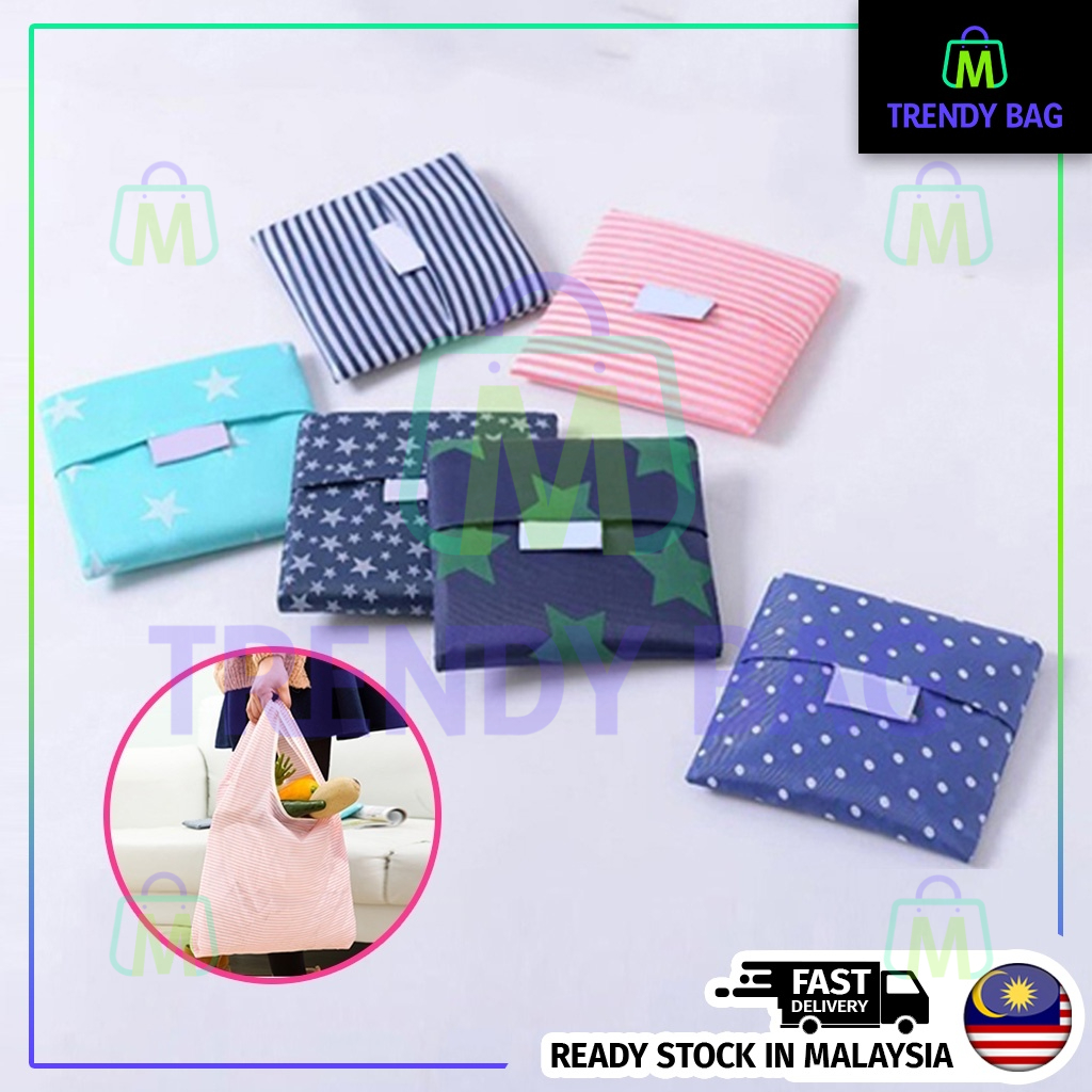 Folding Shopping Bag Eco Bag Simple Save Earth Travel Tote Pouch ...