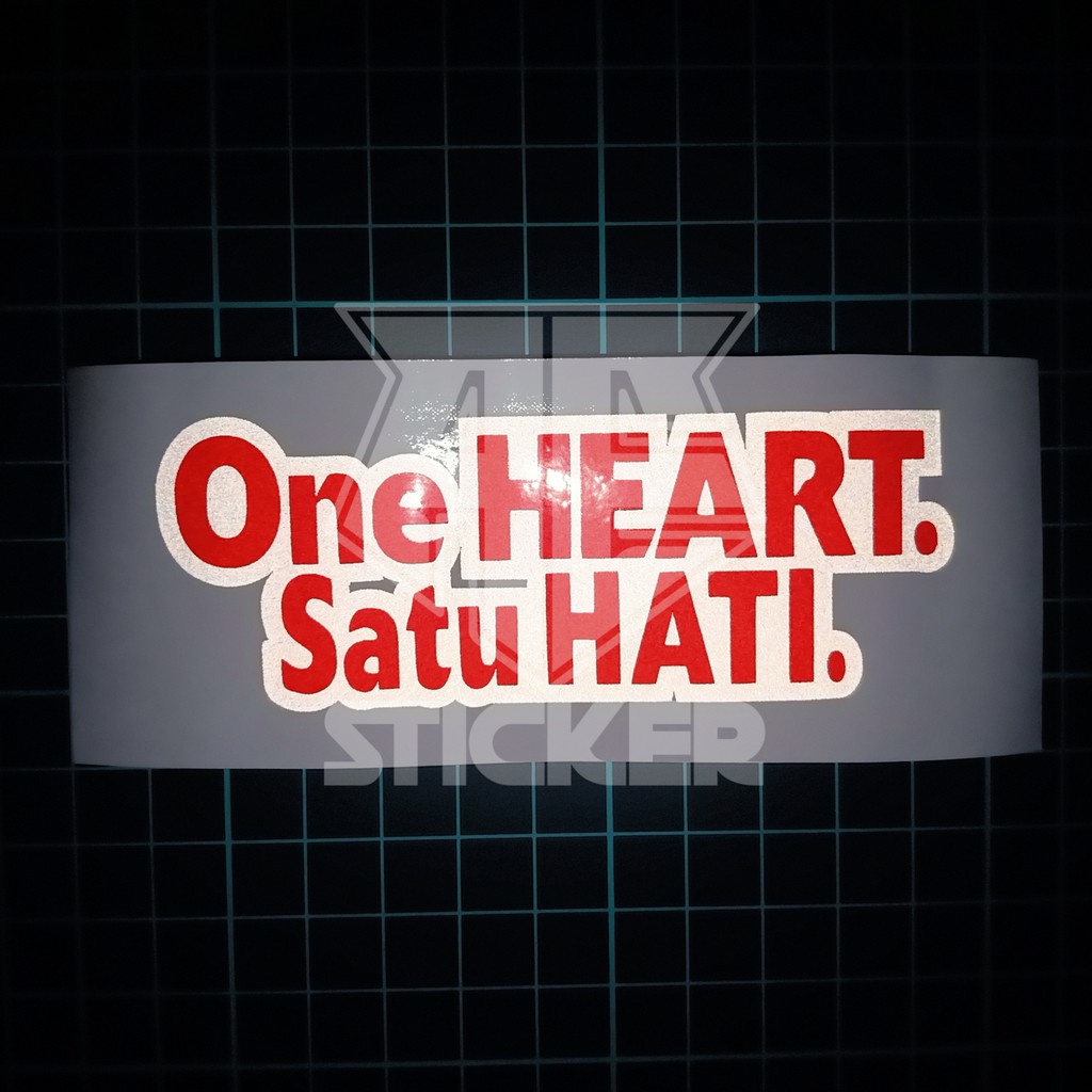 Sticker HONDA ONE HEART & SATU HATI (SET) | Shopee Malaysia