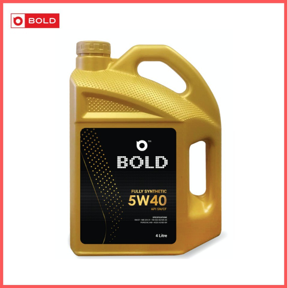 [East Malaysia] Bold 5w40 4L Fully Synthetic Engine Oil Lubricant 5w-40 ...
