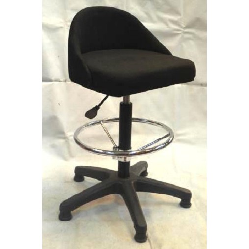 High Bar stool with backrest-adjustable height from 59 cm to 85 cm, 5 ...