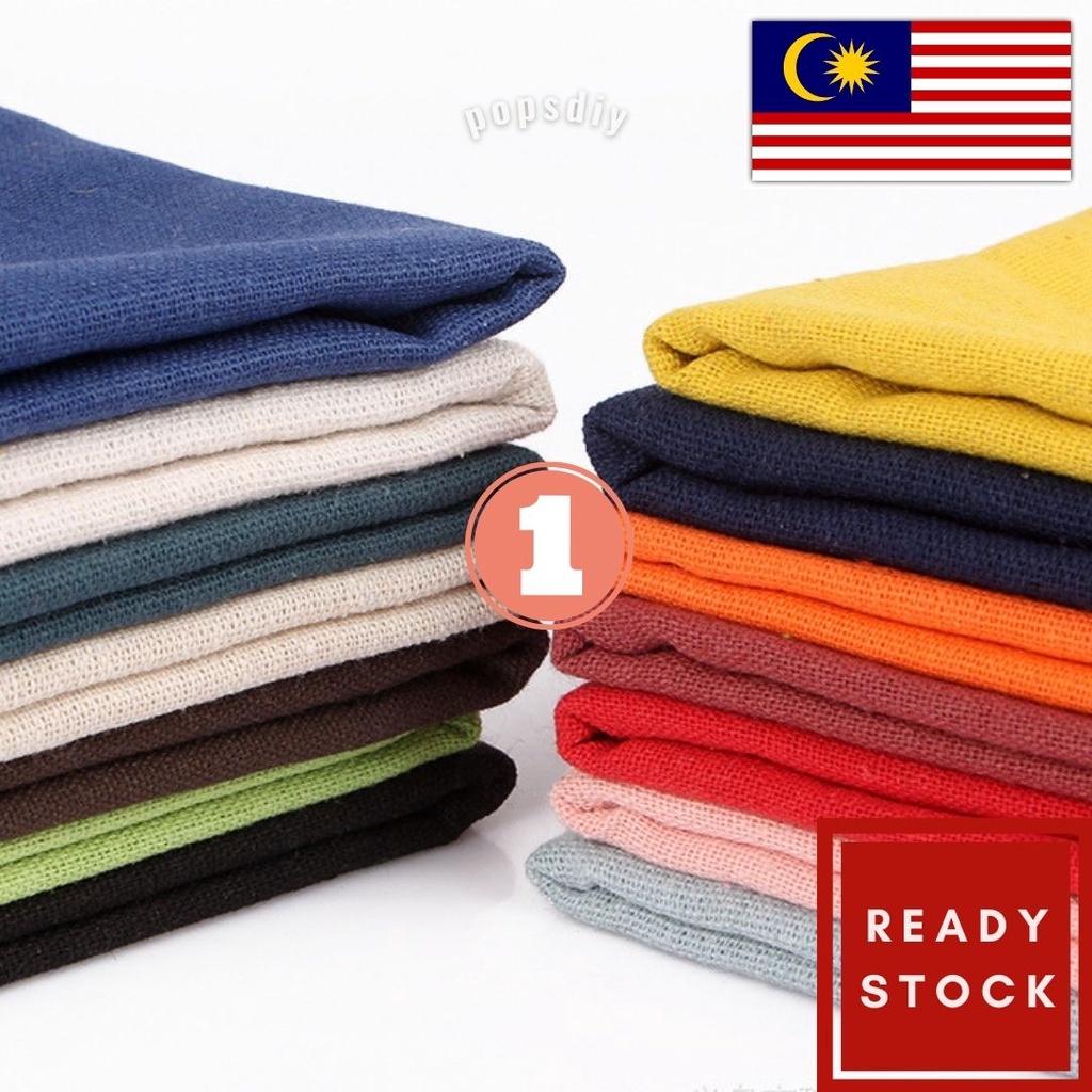 [READY STOCK] DIY Fabric | Linen Cotton Sewing Cloth | DIY Handmade ...