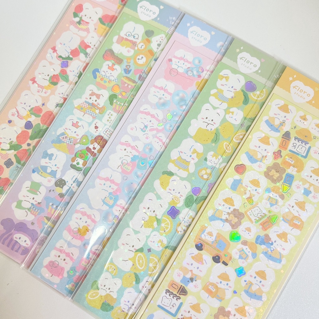 GaLiCiCi Stickers New Cute Little White Rabbit Series Stickers / Hot ...