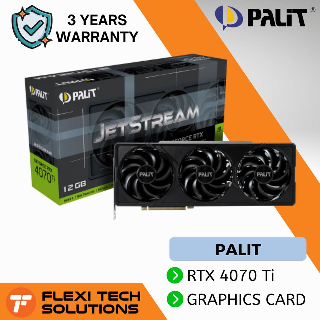Flexi Tech PALIT GeForce RTX 4070 Ti JETSTREAM 12GB GDDR6X GPU Graphics ...