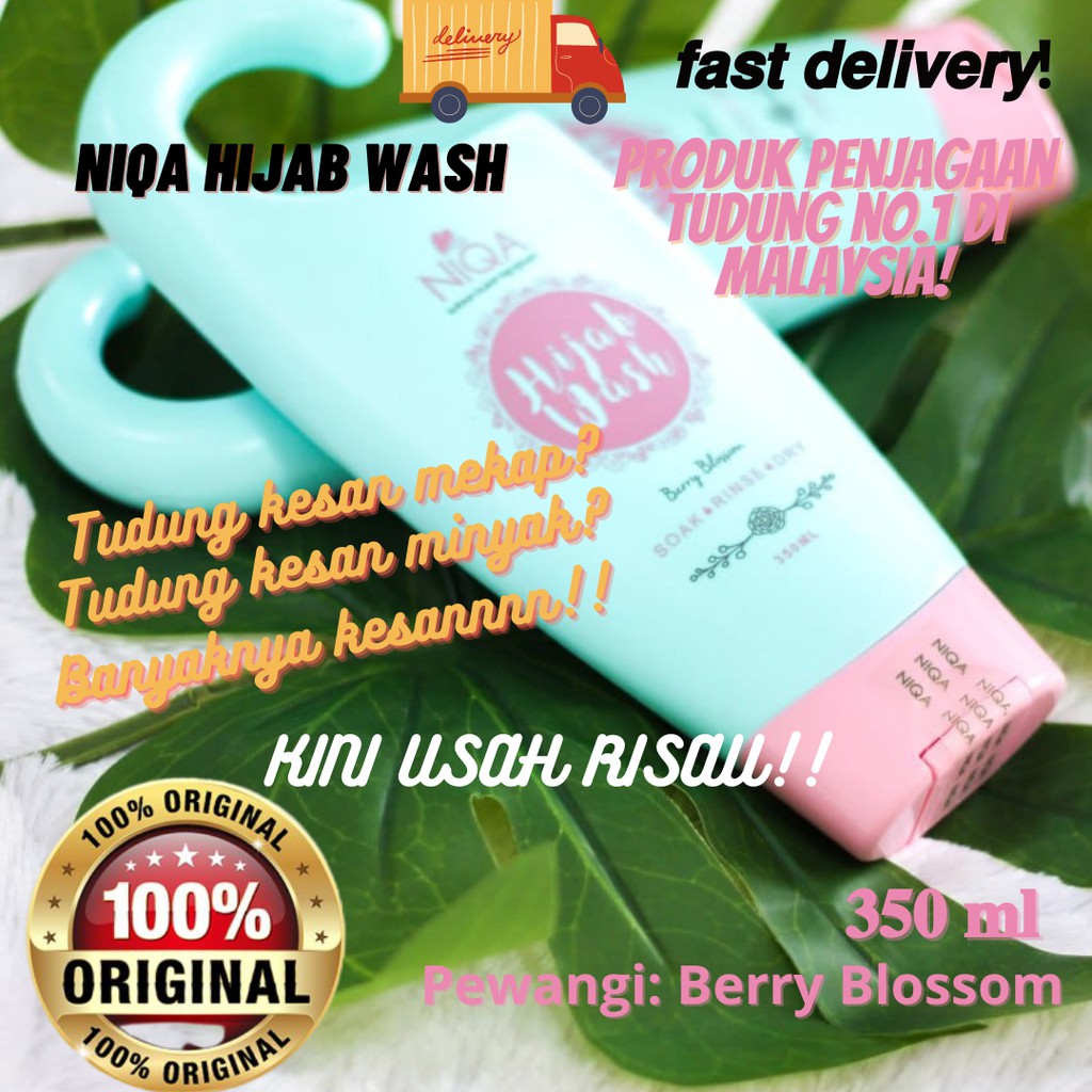 NIQA Hijab Wash Pencuci Tudung 350 𝘔𝘓 (EXP: 10/2025) | Shopee Malaysia