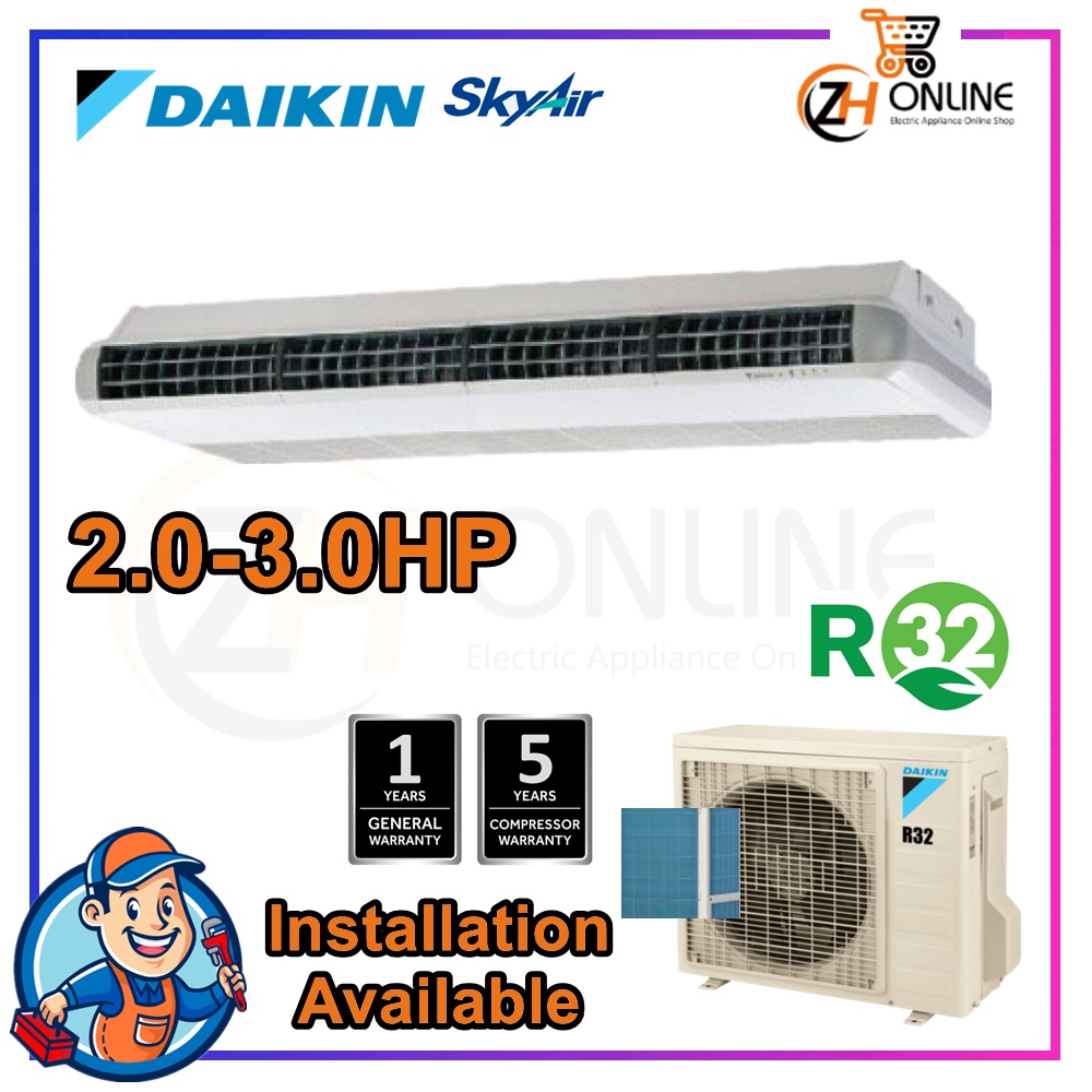 [ZH]DAIKIN 2HP - 3HP R32 Ceiling Exposed FHC50AV1M FHC60AV1M FHC85AV1M FHC A Series DAIKIN ...