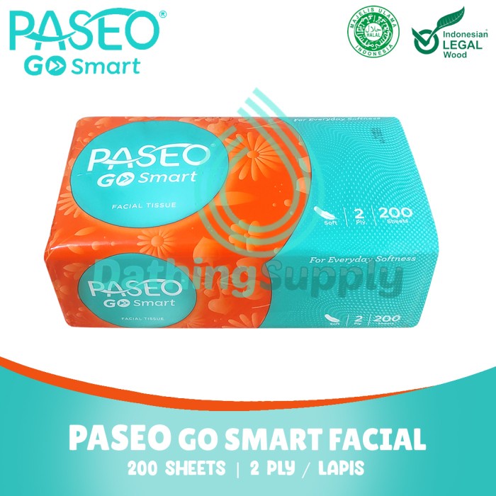 Paseo Go Smart Facial Tissue 200 Sheets / Fine Facial Tissue 200s Pack ...