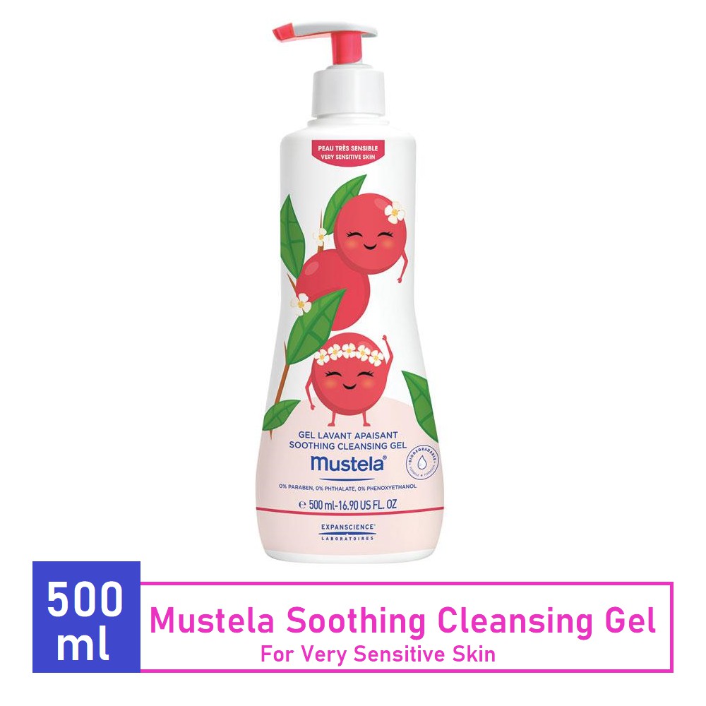 Mustela Soothing Cleansing Gel 300ml / 500ml (For Very Sensitive Skin ...