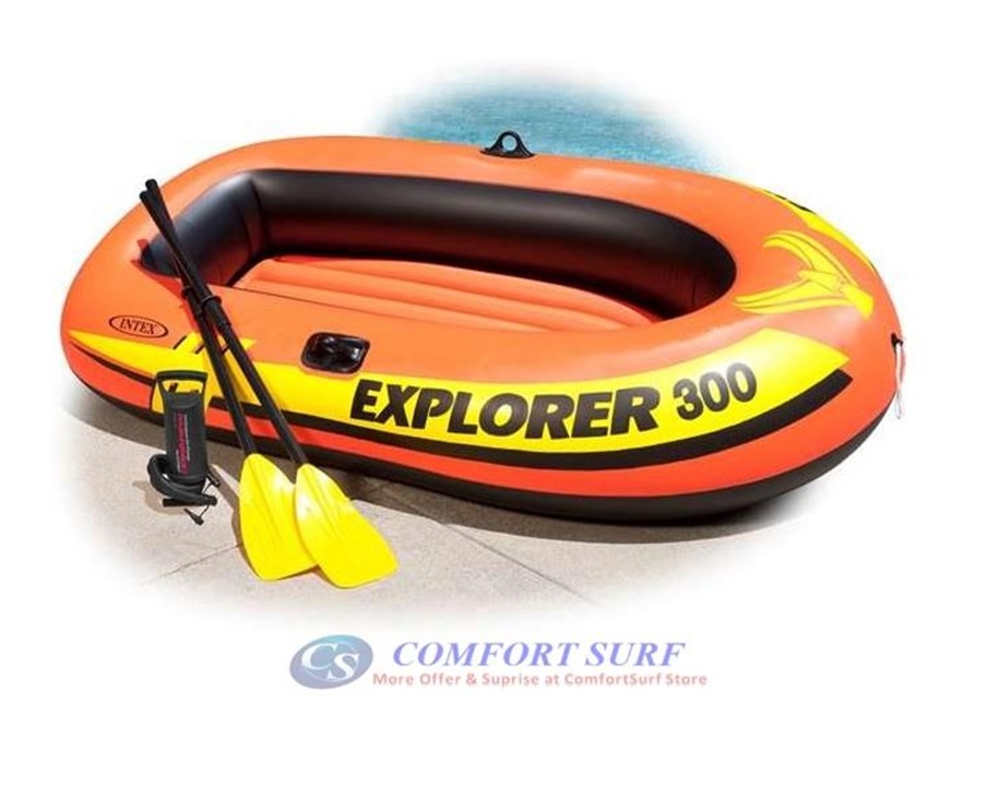 INTEX 58329/ 58331 / 58332 Inflatable Swimming Boat 1/ 2 / 3 persons ...