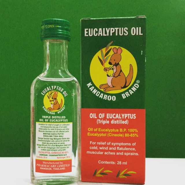 Kangaroo Brand Eucalyptus Oil (Minyak Kayu Putih) 28ml | Shopee Malaysia