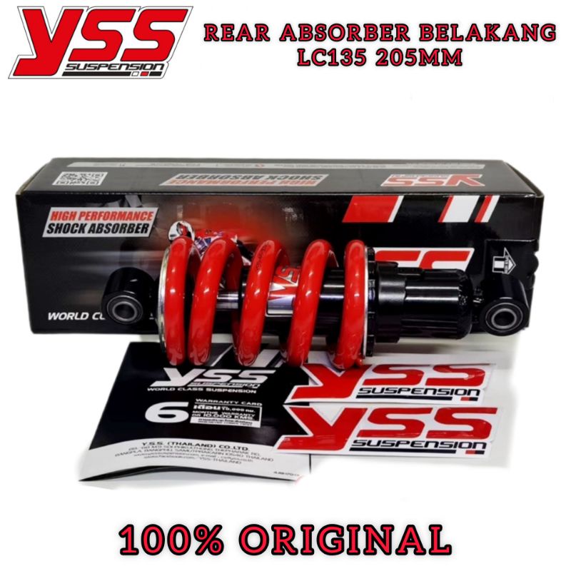 REAR ABSORBER MONOSHOCK BELAKANG LC135 205MM YSS 100% ORIGINAL YSS | Shopee Malaysia