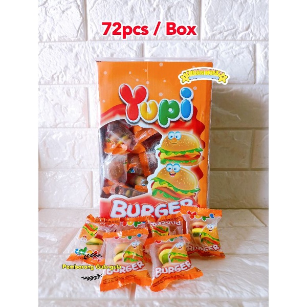 Yupi Mini Burger Gummy Pizza 72pcs / Box | Shopee Malaysia