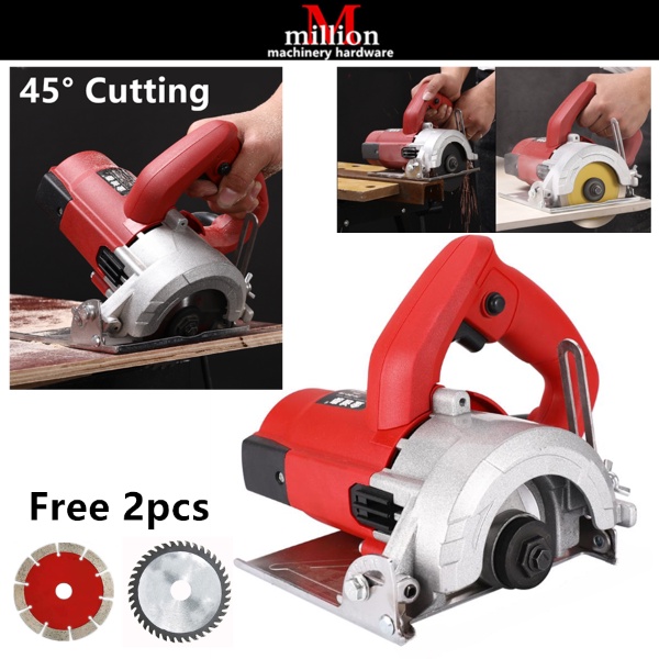 millionhardware - 1280w 4 inch 110mm Electric Marble Cutter cutting ...