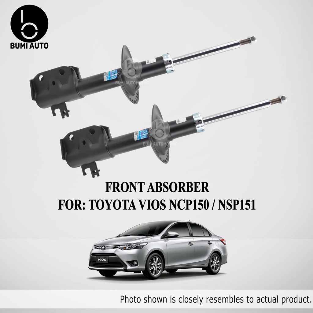 Toyota Vios NCP150 NSP151 Front (Depan) / Rear (Belakang) Shock Absorber 2pcs | Shopee Malaysia