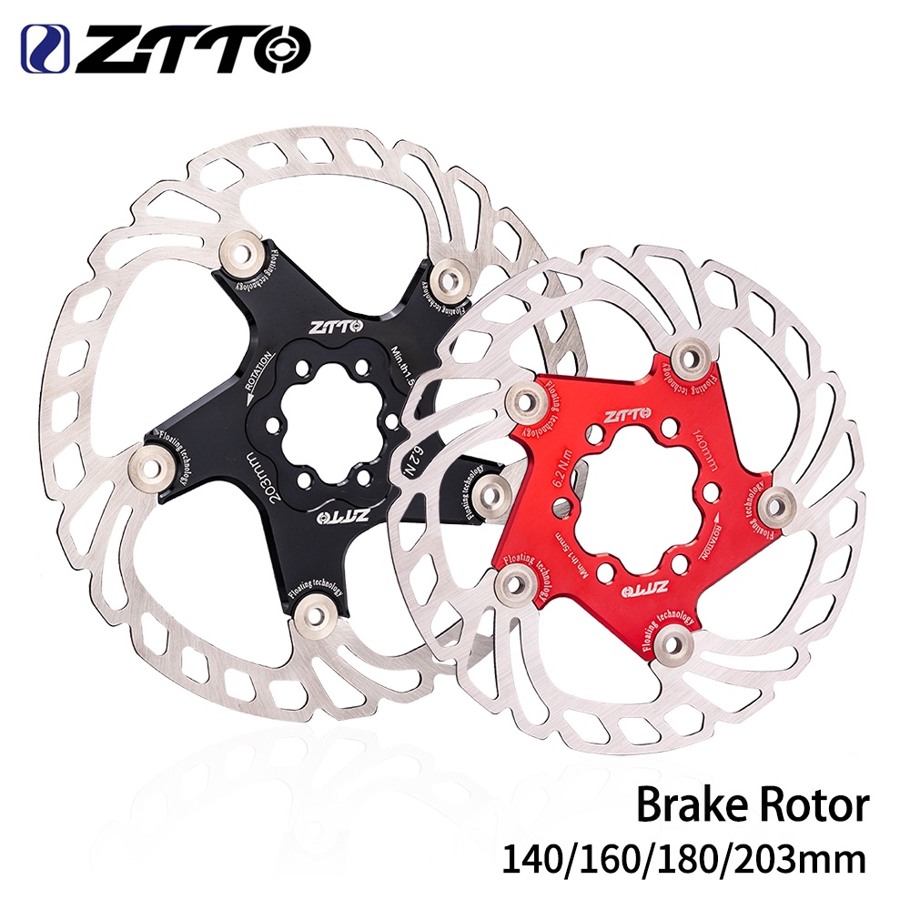 ZTTO MTB Bicycle Disc Brake Floating Rotor (203mm/180mm/160mm/140mm ...