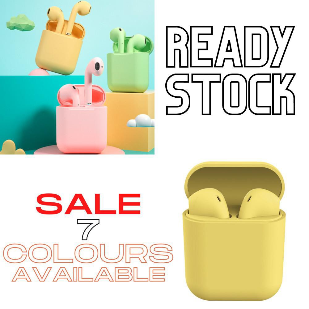 [Local Ready Stock] 2021 Model i12 inPods TWS Wireless BT 5.0 Earphone ...