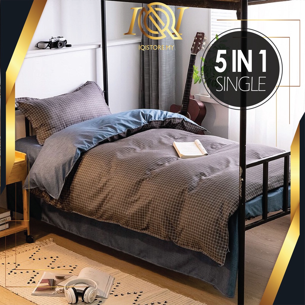 HOT CADAR SINGLE&SUPER SINGLE5D SET (5IN1) COMFORTER TEBAL | READY ...