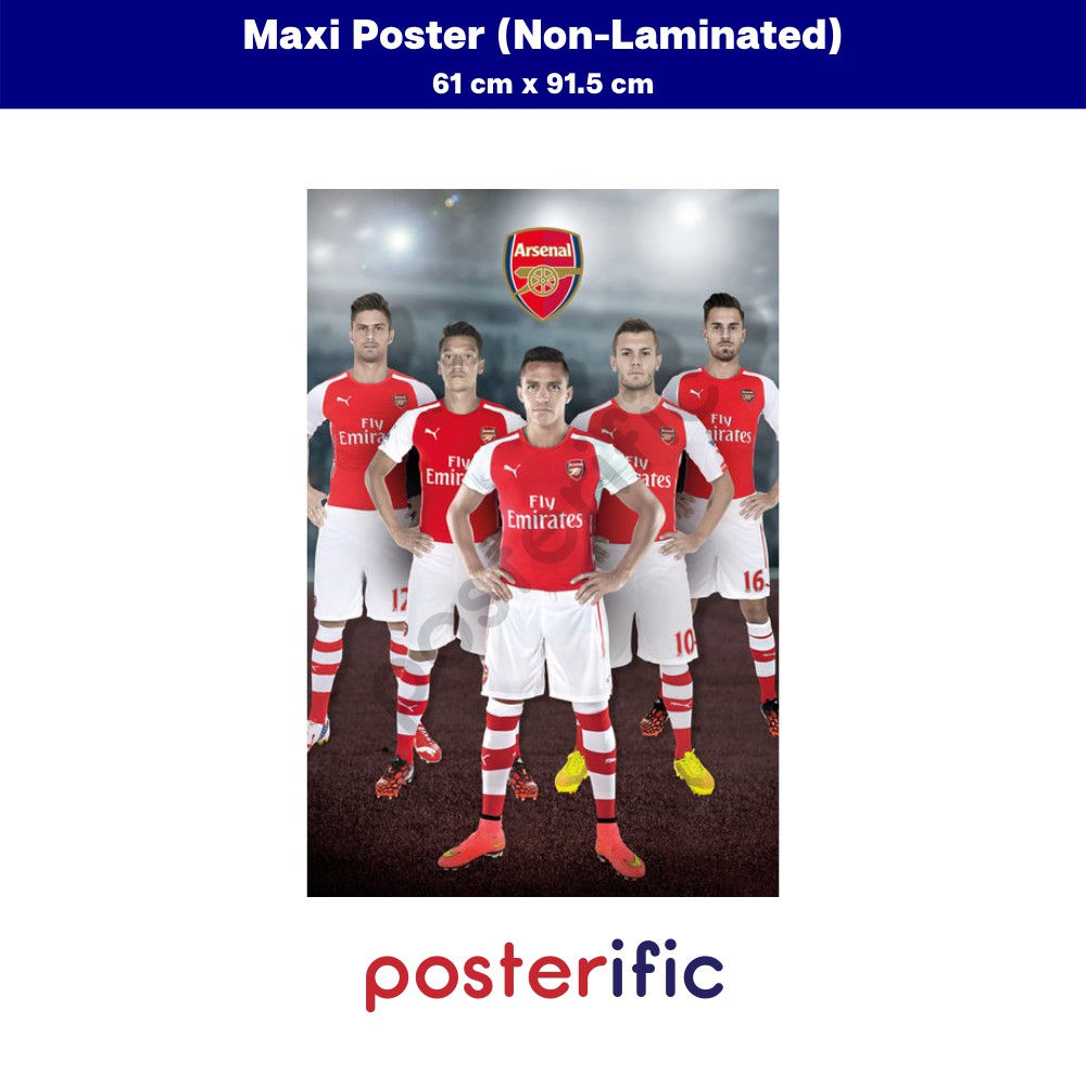 Arsenal FC Players (2014/15) - Poster (61 cm X 91.5 cm) | Shopee Malaysia