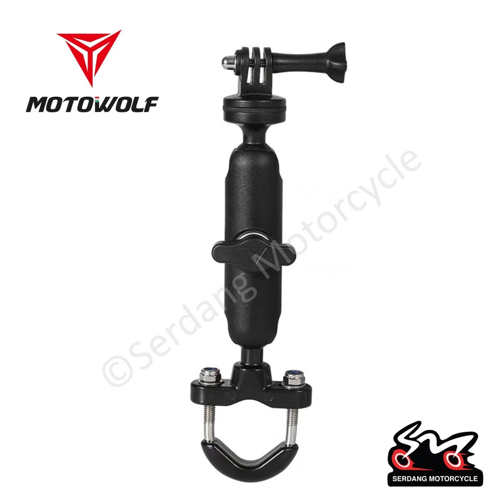 MOTOWOLF Motorcycle Dash Cam Holder Camera GoPro Mount Pemegang Kamera ...
