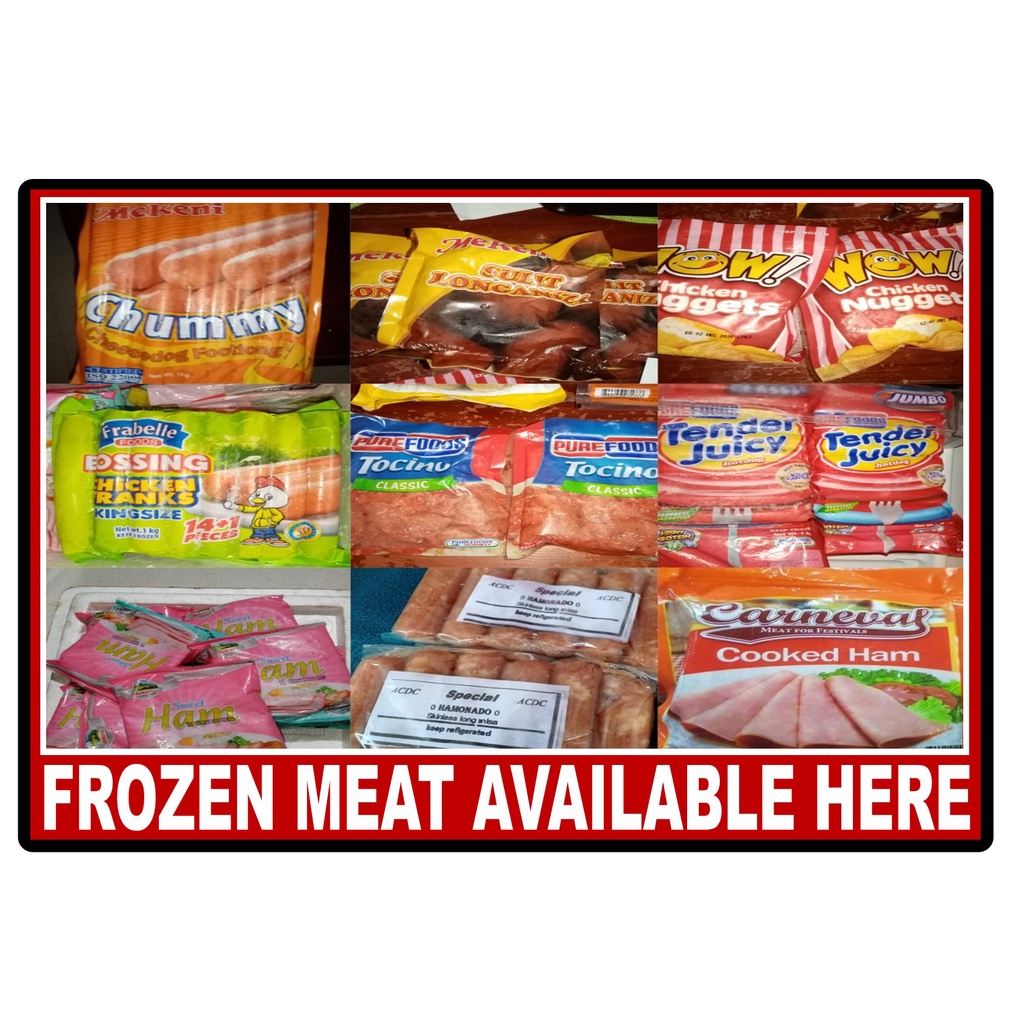 FROZEN MEAT LAMINATED SIGNAGES (A4 SIZE) | Shopee Malaysia
