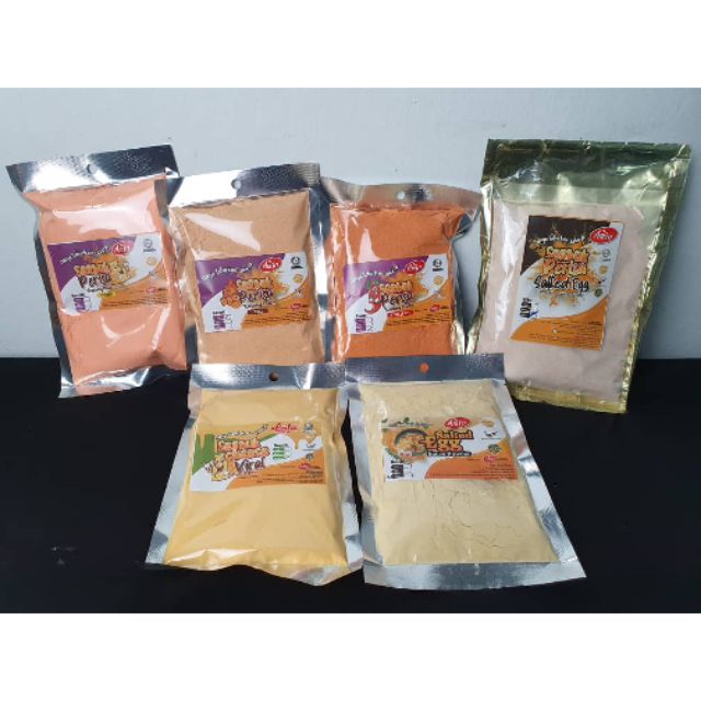 Combo Serbuk Perisa Bbq, Hot & Spicy, Cheese, Salted Egg + Sos Salted ...