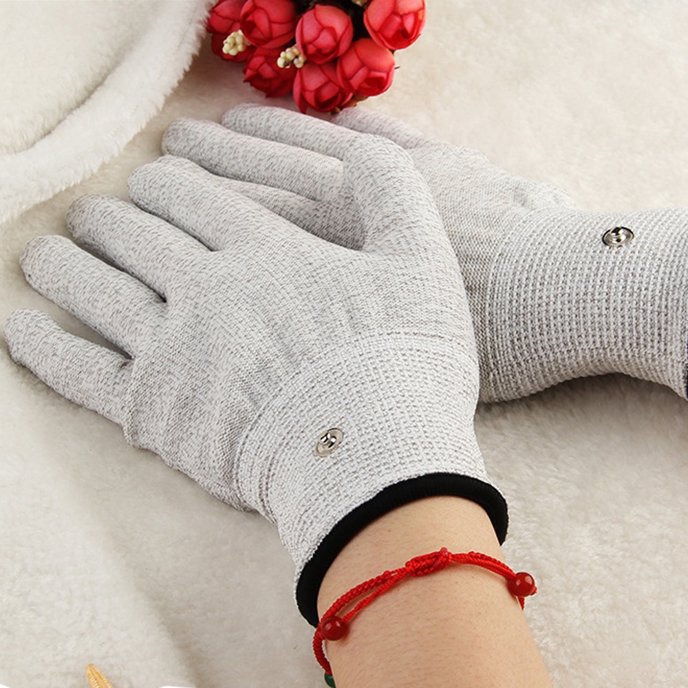 1 Pair Electrode Glove Conductive Wrist Electrode Massage For Tens ...