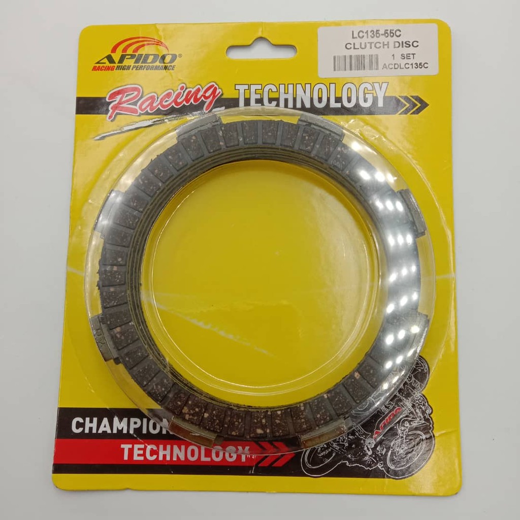 APIDO RACING YAMAHA LC135 135LC LC 135 4S 5S CLUTCH PLATE PLAT DISC ...