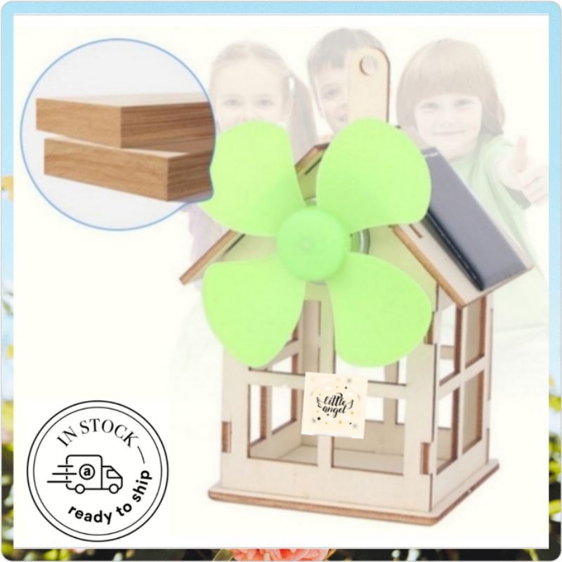 [Ready Stock] Solar Fan Green House DIY Kit Science Model STEM for ...
