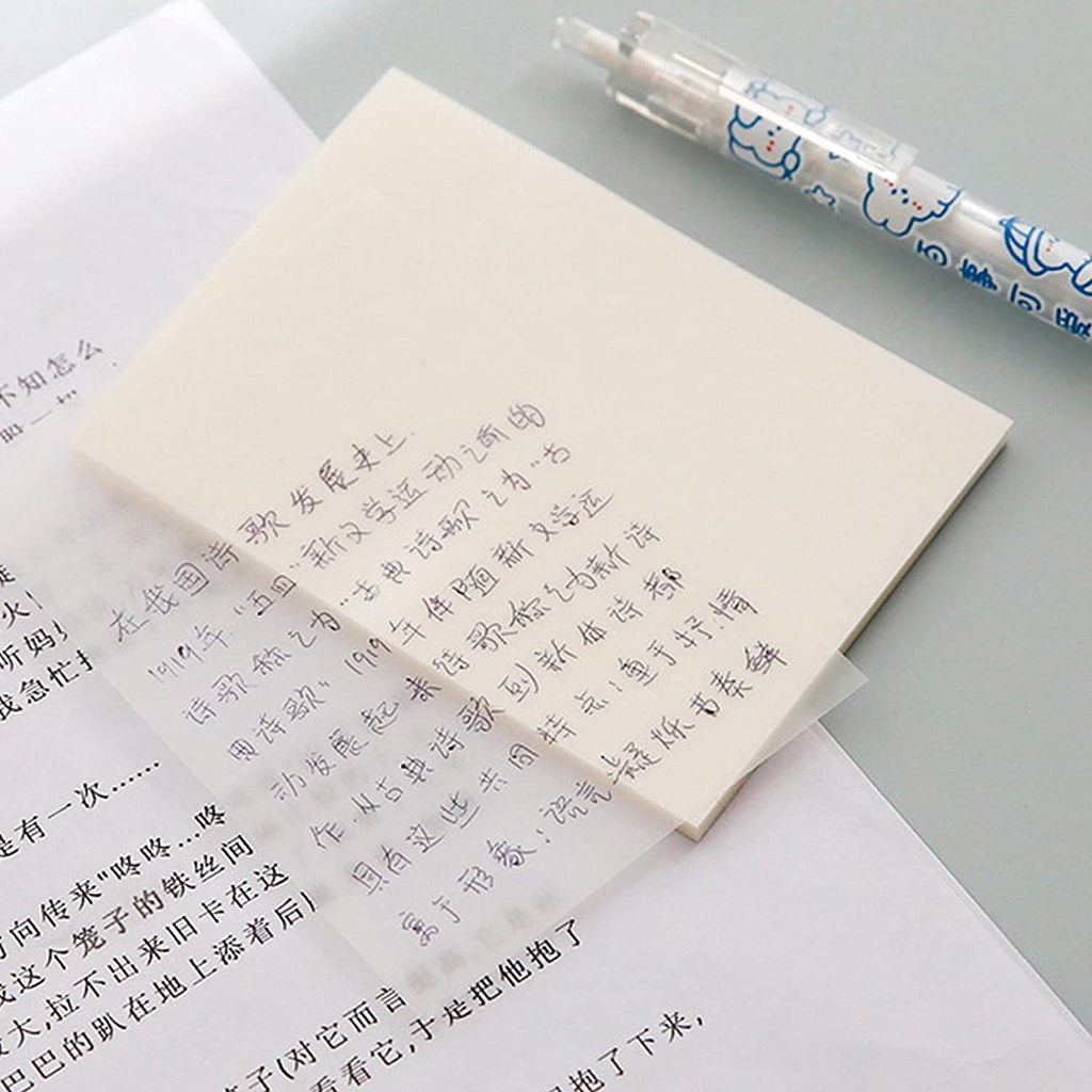 📝 Ready Stock 📝 50 sheets Transparent Sticky Notes Clear Stick On Notes ...