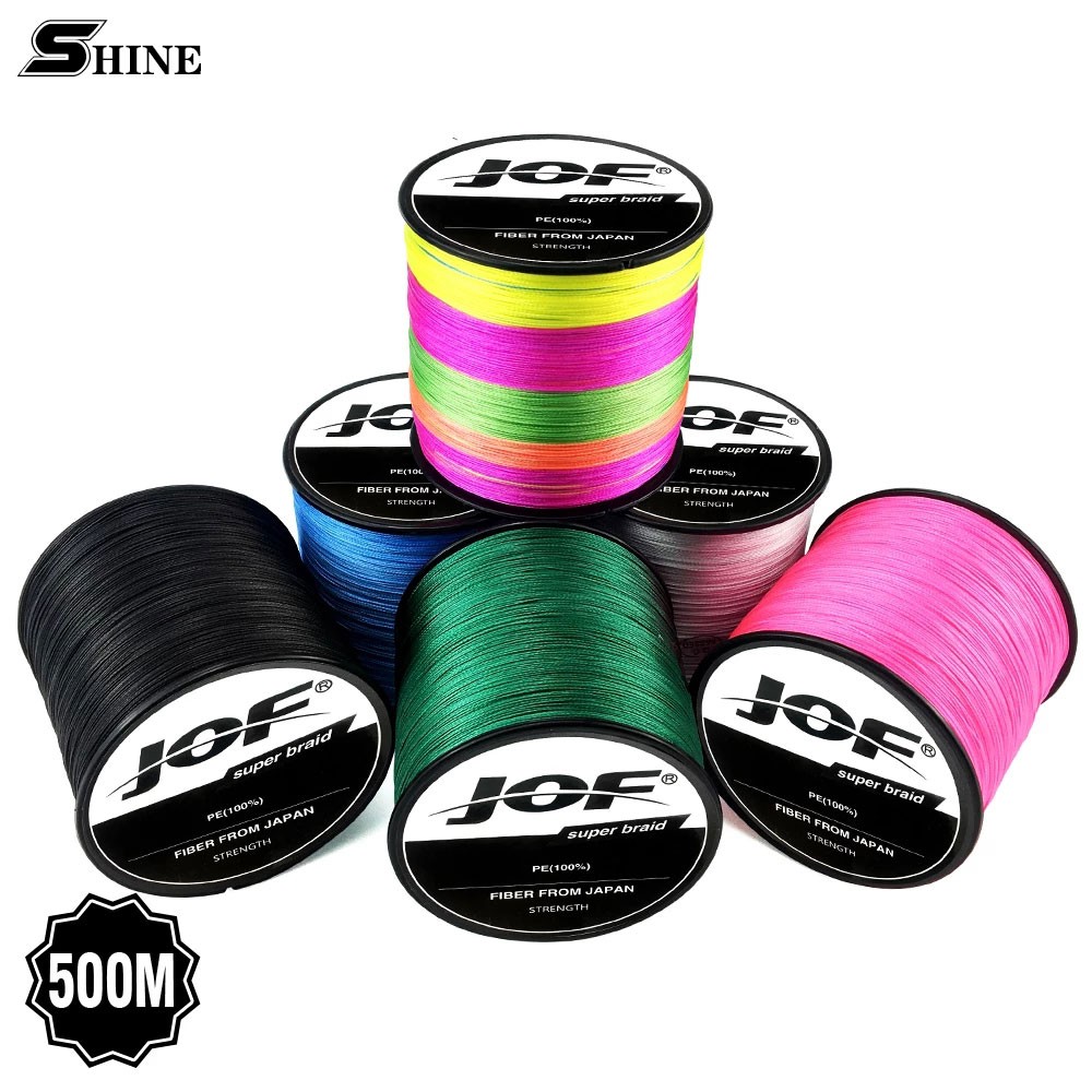 JOF 150M 300M 4 Strands Braided Fishing Line Tali Pancing Durable ...