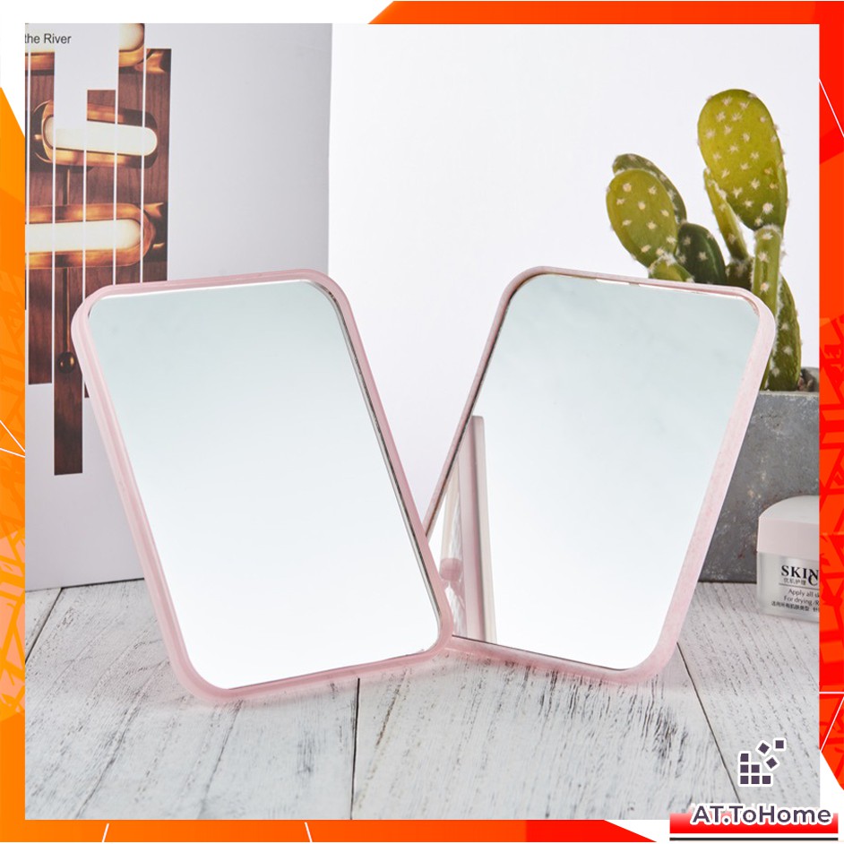 Square Table Mirror Rice Circle Shape With Legs Cute * | Shopee Malaysia