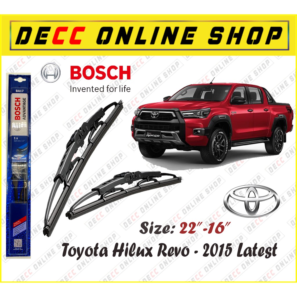 TOYOTA HILUX REVO 2015🚘Car Windscreen Wiper Size 22"/16" (1 Pair ...