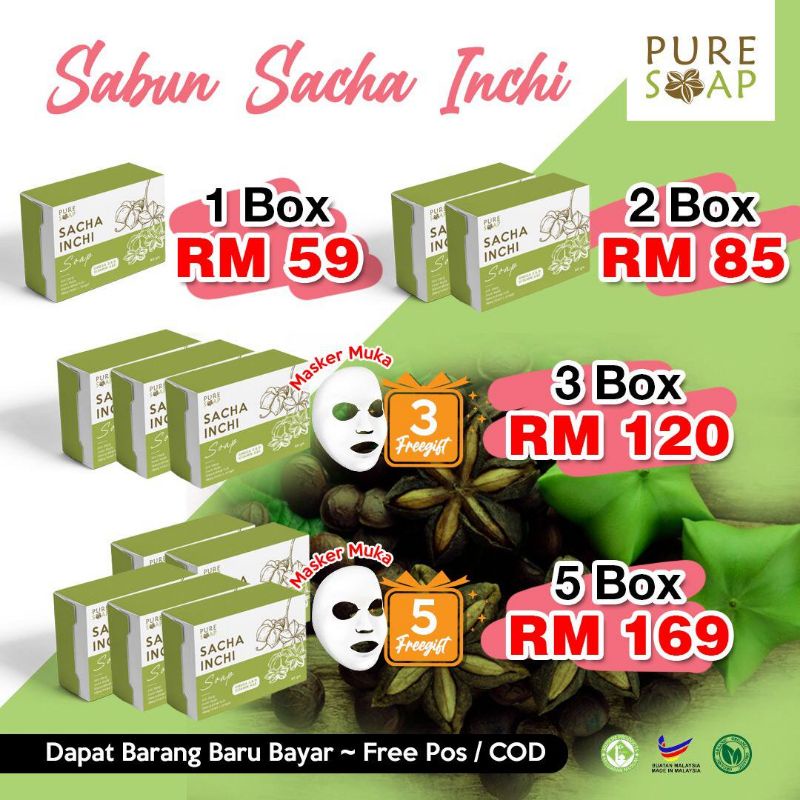 Sabun Sacha Inchi 🛀 ( Ada Freegift 🥰 ) | Shopee Malaysia