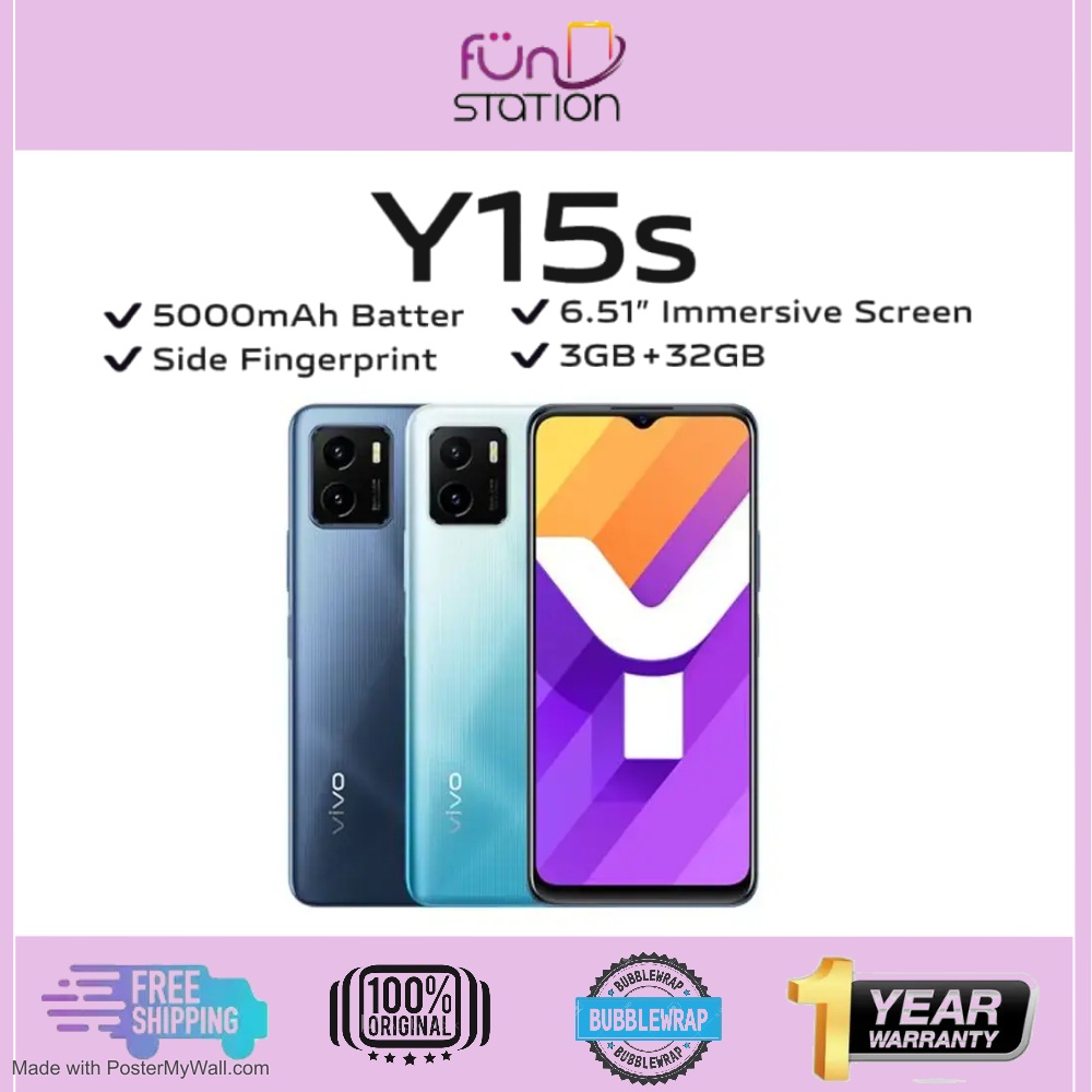 VIVO Y15A (3GB+32GB) | VIVO MALAYSIA WARRANTY | Shopee Malaysia